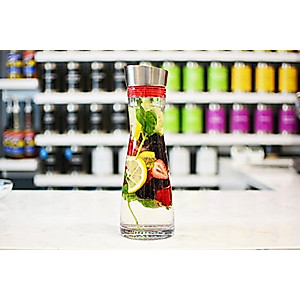 Grosche RIO Glass Water Pitcher and Drink Infuser 1000ml, 32 Oz.