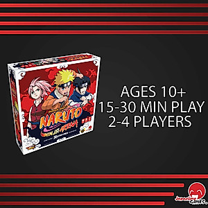Japanime Games Naruto Ninja Arena Complete Set | from The Creator of 7 Wonders Duel | Epic Roll and Clash Ninja Action | 1-4 Players | Ages 10+ | 15-30 Min Play Time | Includes Bonus Characters