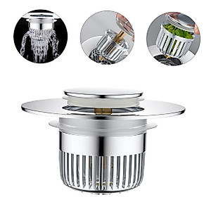 Kitchen Sink Stopper Toilet Toilet Sink Dish Drainer Sink Universal Drain Stopper Sink Basin Stopper Brass Bouncing Core Tub