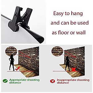 SJOLOON White Brick Wall Backdrop White Brick Photo Backdrop Thin Vinyl Photography Backdrop Background Studio Prop 10931(5x7FT)