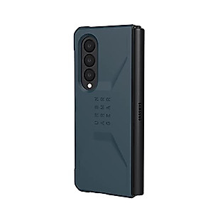 URBAN ARMOR GEAR UAG Designed for Samsung Galaxy Z Fold3 5G (2021) Case Civilian Sleek Ultra-Thin Shock-Absorbent Protective Cover, Mallard
