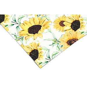 Contact Paper Sunflower Floral | Shelf Liner | Drawer Liner | Peel and Stick Paper 1200 12in x 72in (6ft)