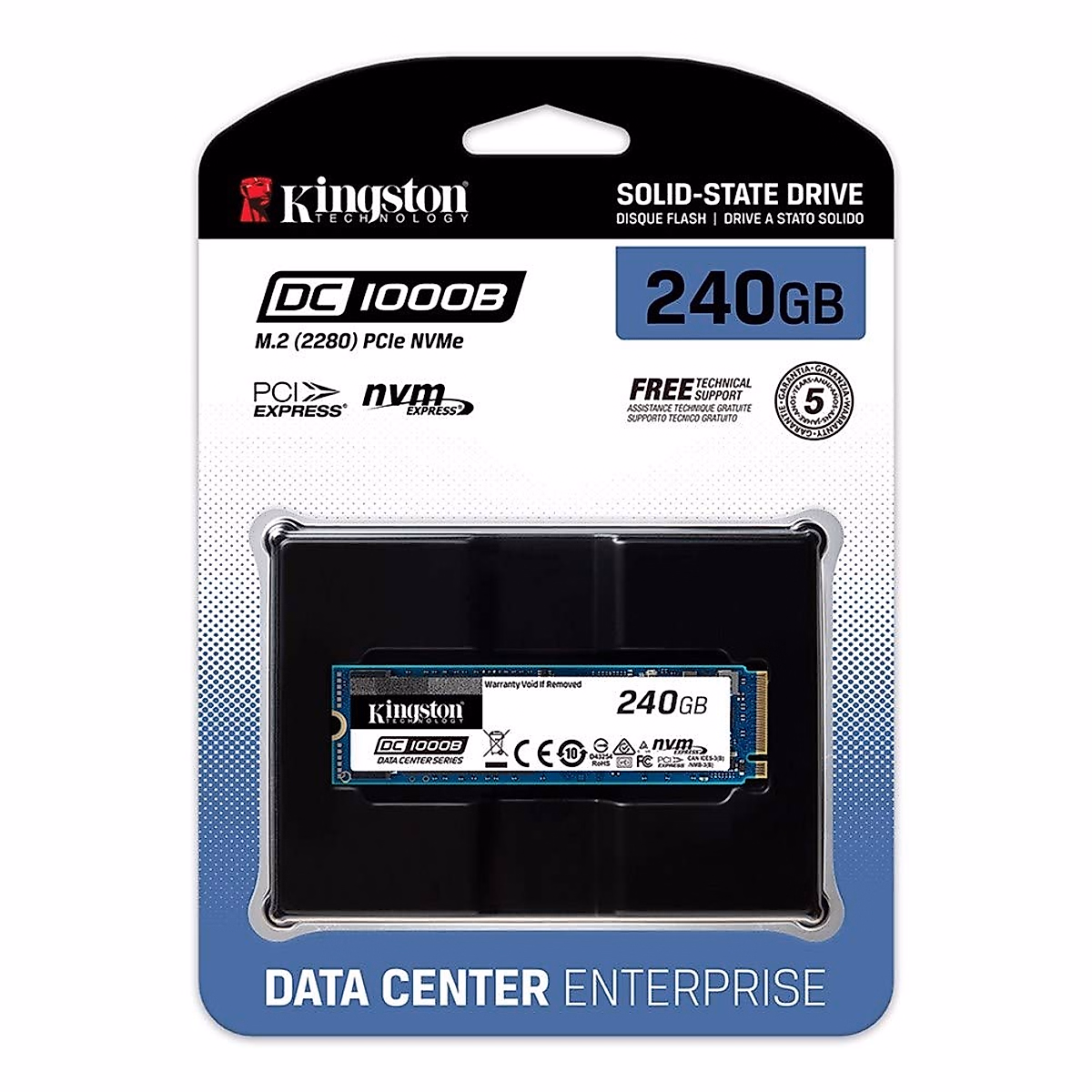 Kingston Data Center DC1000B (SEDC1000BM8/240G) Enterprise NVMe SSD 240GB M.2 2280