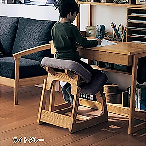 ANYURAN Ergonomic Kneeling Chair, Adjustable Height Hump-Proof Solid Wood Student Writing Chair Easy to Assemble Improve Sitting,Pink