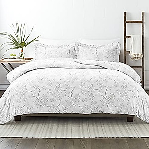 Linen Market Duvet Cover King Size (Gray) - Experience Hotel-Like Comfort with Unparalleled Softness, Exquisite Prints & Solid Colors for a Dreamy Bedroom – King Duvet Cover Set with 2 Pillow Shams