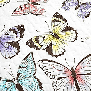 Lush Decor Flutter Butterfly Throw Blanket, 60" x 50", Lilac