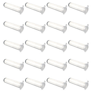 Juvielich 200Pcs Centrifuge Tube Plastic Lab 10ml Plastic Vial Tube Polypropylene Clear Graduated Mirco Test Tubes for Sample Storage Container No-Leak