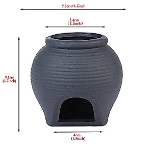 Mairuker Ceramic Jar Aquarium Decoration Fish Shrimp Breeding Cave Fish Tank Ornaments for Betta Fish Amano Shrimp Cichlid to Play,Hide and Rest