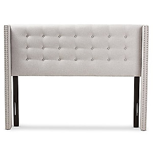 Baxton Studio Gabriela Winged Headboard, King
