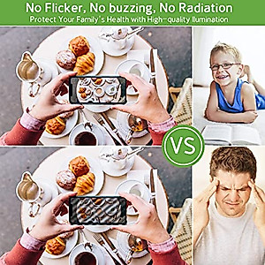 E12 LED Candelabra Light Bulbs Dimmable, 60 Watt Equivalent, Ceiling Fan Light Bulbs Daylight White 5000K, 550Lumens for Home Lighting Decorations, 6 Pack