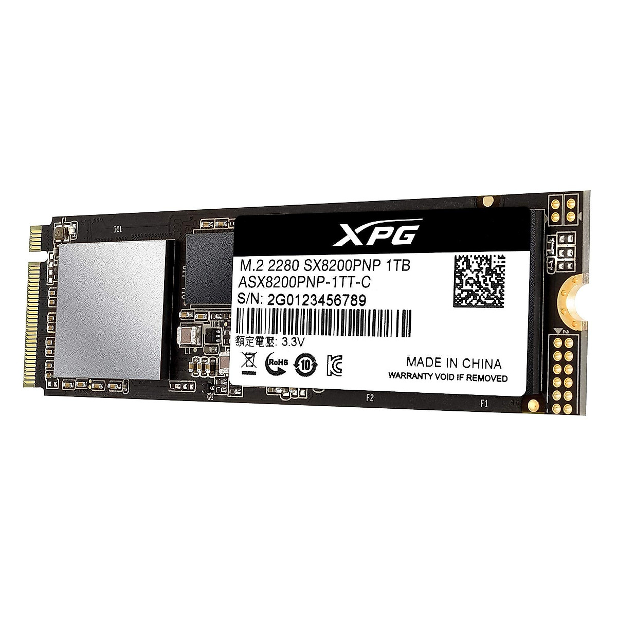 XPG SX8200 Pro 1TB M.2 PCIe 2280 NVMe 3x4 SSD with Z1 DDR4 3200Mhz 2x8GB CL16 Desktop Memory Silver Bundle