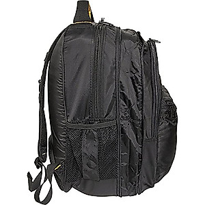 A. SAKS Deluxe Expandable Laptop Backpack, Black/Yellow