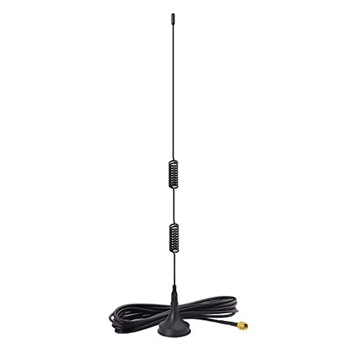 Bingfu Dual Band VHF UHF 136-174MHz 400-470MHz Ham Radio Antenna Handheld Two Way Radio Magnetic Base SMA Male Antenna for Ham Radio Walkie Talkie Icom Yaesu Vertex Standard Horizon Marine VHF Radio
