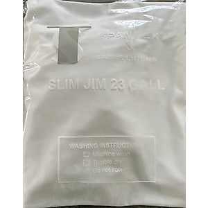 Spandex & Table Linens Spandex Stretch Slim Jim Trash Can Cover - Garbage Can Cover for 23 Gallon Trash Bins - Durable Polyester/Spandex Blend Garbage Can Covers - Made in The USA - White