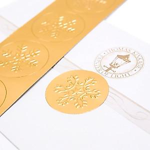 Hallmark Thomas Kinkade Boxed Christmas Cards Assortment, Snowy Houses (40 Cards with Envelopes and Foil Seals)