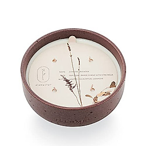 ILLUME Elemental Collection Cypress Lavender Small Outdoor Ceramic Candle