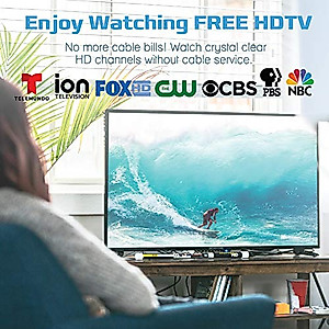 Magic Stick TV Max HD - TV Antenna for Smart TV Antenna for Digital TV Indoor Outdoor HD Antenna TV Digital HD, Amplified HD Digital TV Antenna Signals Up To 80 Miles HDTV Antenna - 20ft Coaxial Cable