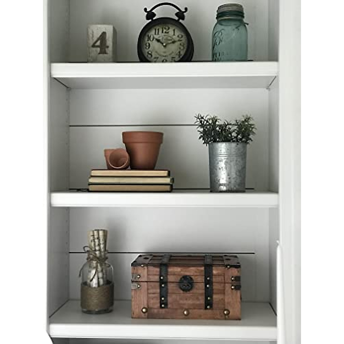 SLPR Alexander Small Wooden Storage Chest Trunk | Decorative Wood Box with Lid | 11" x 7" x 5.5"