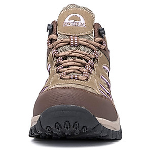 Brown Oak Womens Waterproof Outdoor Shoes Casual Trekking Work Hiking Boots (Brown, 8)