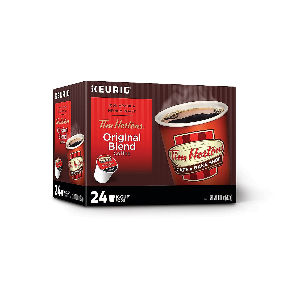 Tim Horton's Single Serve Coffee Cups, Original Blend, 24 Count