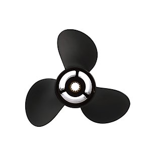 Quicksilver Black Diamond 3-Blade Aluminum Propeller, 10 dia x 13 pitch, Right Hand