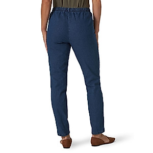 Chic Classic Collection Women's Stretch Elastic Waist Pull-On Legging Pant Mid Shade Denim 18 Petite