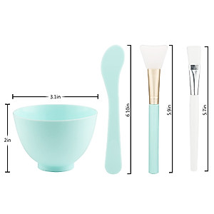 Aztec Secret 1lb, Original Indian Healing Clay with a Face Mask Mixing Bowl Set, Includes Bentonite Clay Powder, Spatula, Brush, Measuring Spoons, and More