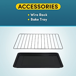 Elite Gourmet Americana by Elite ETO3300M Vintage 50’s Diner Retro Countertop Toaster oven, Bake, Broil, Toast, Fits 12” Pizza, Temperature Control & Adjustable 60-Minute Timer 1500W, 8-slice, Mint