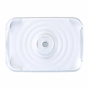 Glad Kitchen Sink Wash Basin for Dishes | Large Plastic Tub with Drain Plug | Multipurpose Dishpan for Cleaning Tableware | Sinkware Accessories, White