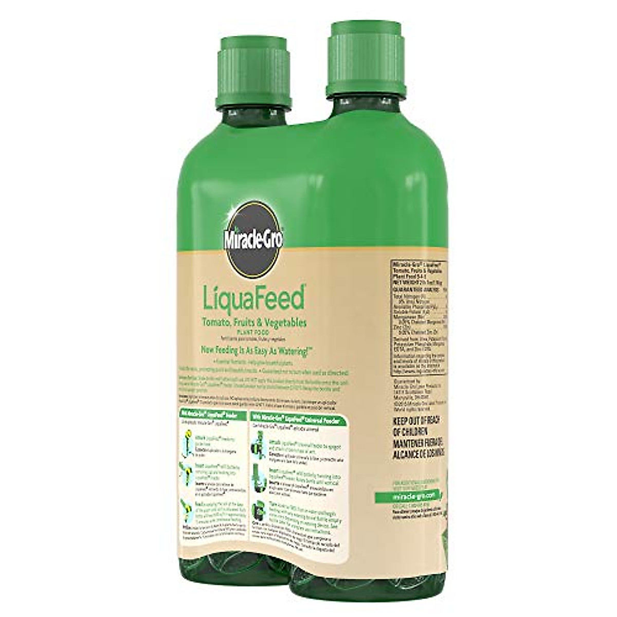 Miracle-Gro LiquaFeed Tomato, Fruits and Vegetables Plant Food Refill Pack, 2 Pack (Liquid Plant Fertilizer)