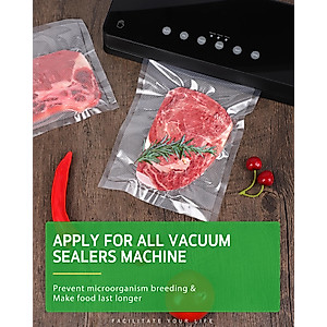 Syntus Vacuum Sealer Bags for Food, 2 Rolls 11" x 50' Commercial Grade Bag Rolls, BPA Free Food Vac Bags for Storage, Meal Prep or Sous Vide