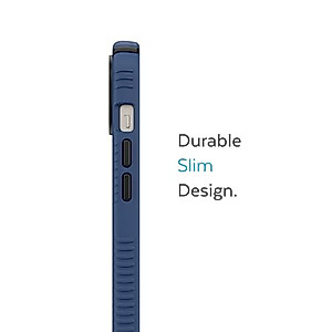 Speck iPhone 14 Plus Case - Drop Protection, Scratch Resistant, Dual Layer Slim Phone Case for 6.7 Inch iPhones 14 Plus - Built for MagSafe - Presidio2 Grip - Coastal Blue/Black/White