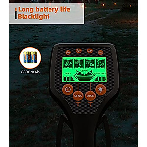 Foldable Metal Detector for Adults & Kids Beginners, 28" to 48" Adjustable LCD Display Metal Detector Kit with Sand Scoop Headphones, IP68 Waterproof, Lightweight Easy to Use