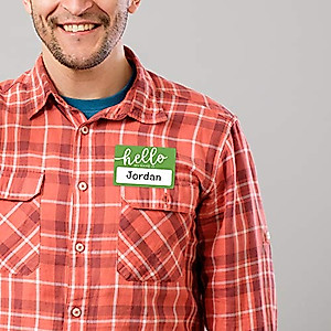 Hello My Name is Bright Stickers / 250 Trendy Name Tags / 6 Colorful Name Labels / 2" x 3" My Name is Classroom Camp Event Stickers/Made in The USA