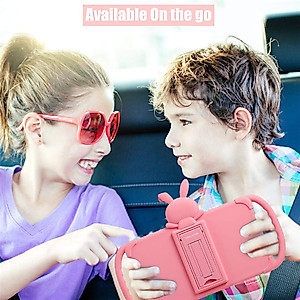 TOPELOTEK Kids Tablet 7 inch Toddler Tablet Android Tablet for Kids 32GB Parent Control with Pre-Installed Educational APP WiFi Kids Edition Learning Tablet Kid-Proof Case (Pink)