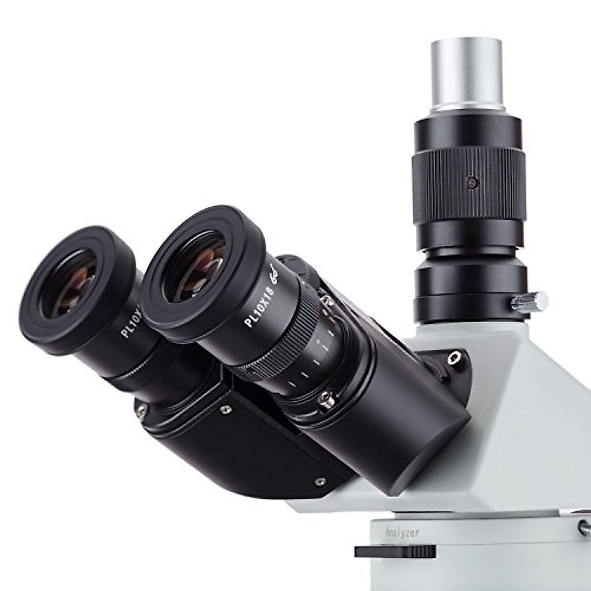 AmScope 40x-800x Polarizing Metallurgical Microscope w Top and Bottom Lights + 16MP USB3.0 Camera