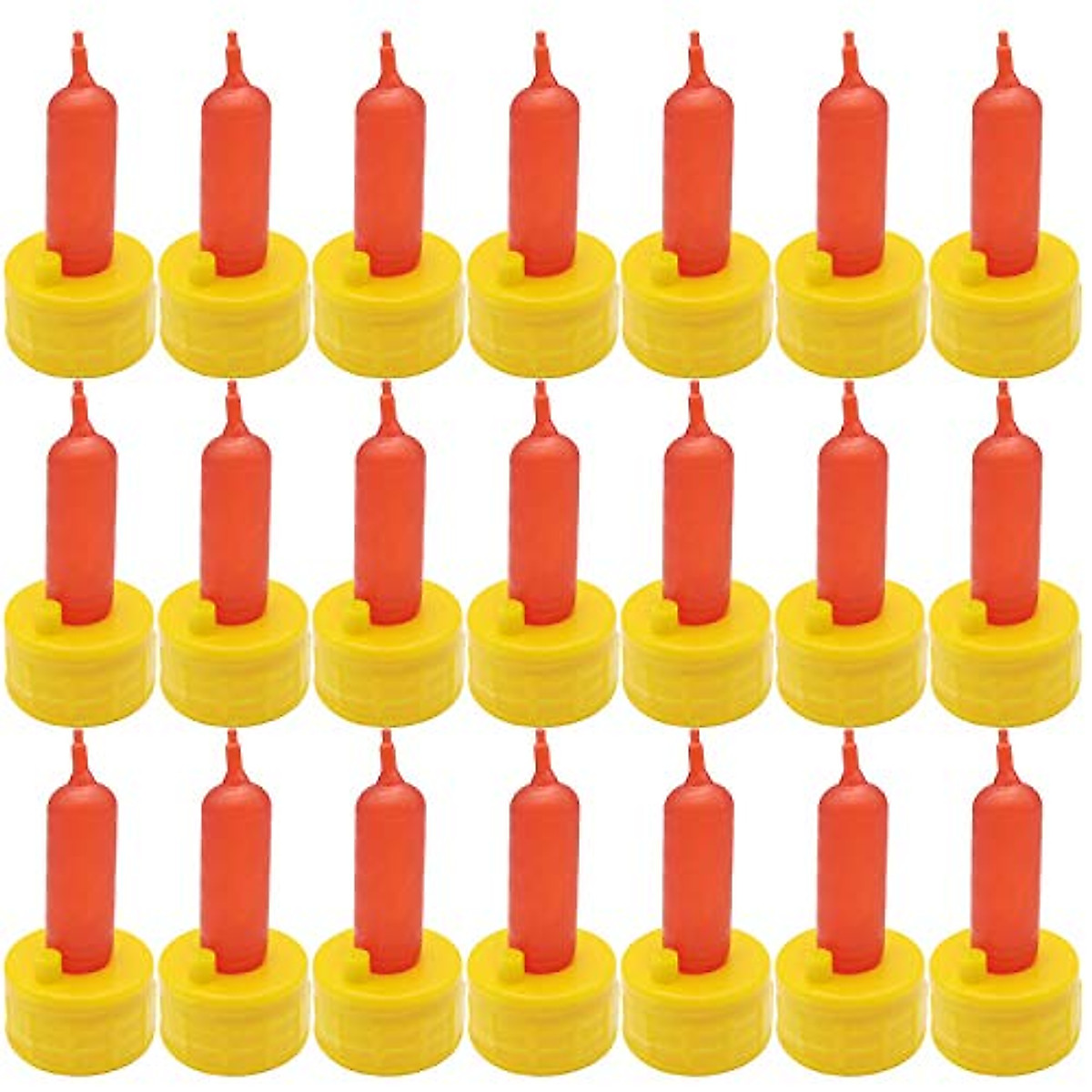TIHOOD 25 PCS Lamb Teat Feeder Bottle Topper Feeding Milk Drinking for Sheep Goat Pup Dog Farm Supplies