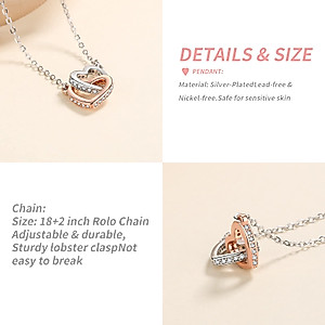 Alittlecare Niece Gifts from Auntie - Aunt Gifts from Niece - Aunt Niece Necklace for Birthday Christmas Graduation Wedding With Nice Message Card and Box