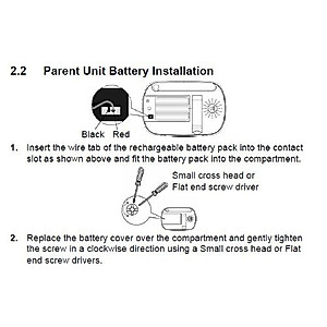 T POWER for Motorola Baby Monitors Battery TFL3X44AAA900 CB94-01A Parent Unit Replacement Rechargeable Battery 3.6V NIMH 900Mah