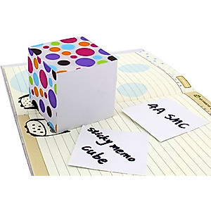 4A Sticky Memo Cube,2 1/2 Inches,Bubble Patterned Printed On The Four Sides,Self-Stick Notes Cube,About 500 Sheets/Cube,1 Cube/Pack,4A SMC 434
