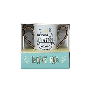 Boxer Gifts Loudest Fart Award Trophy Mug | Funny Gag Joke Gifts For Dad Husband Boyfriend