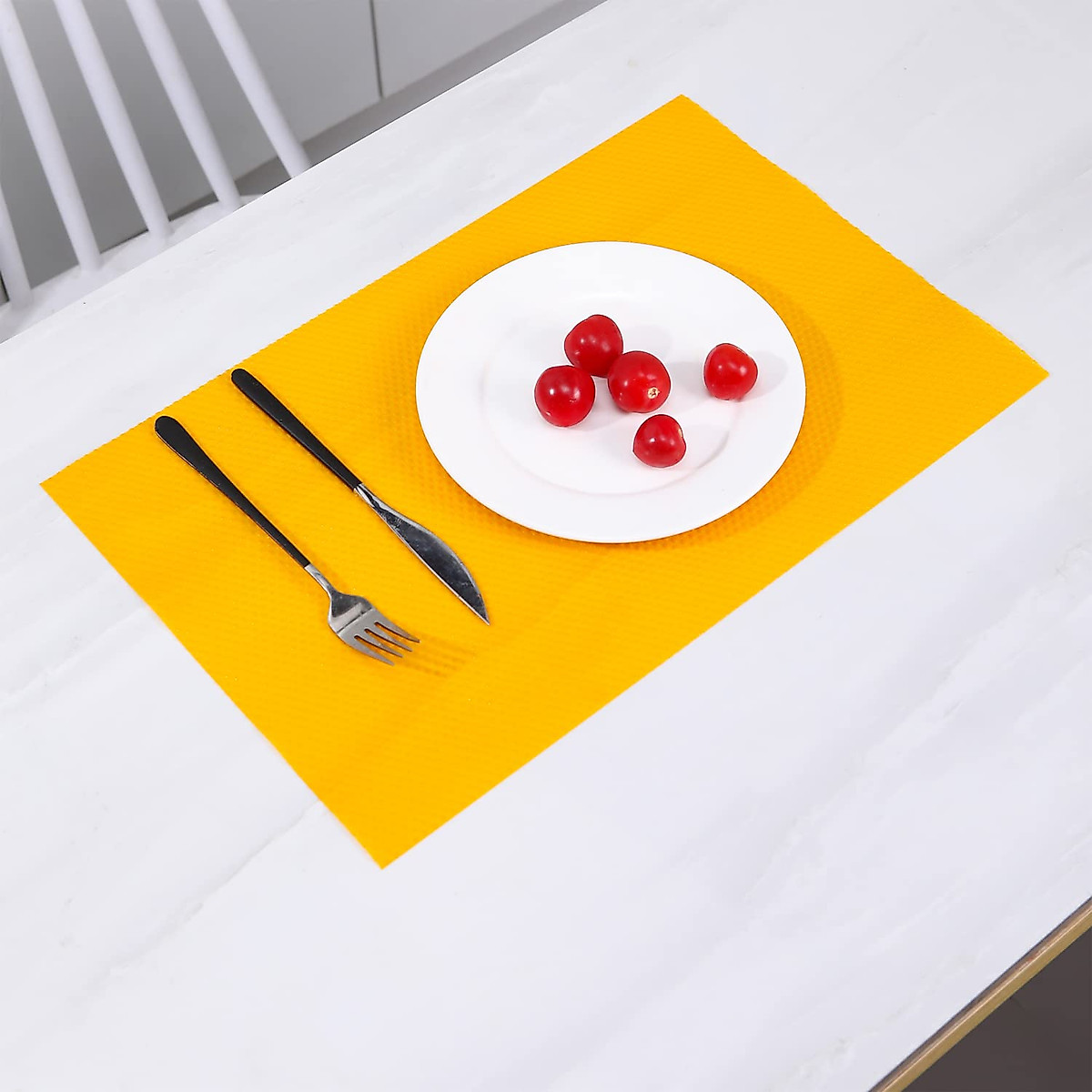 8pcs Refrigerator Liners Mats , Refrigerator Mats for Glass Shelves, Washable Mats Covers Pads, Fridge Shelf Liners Covers Pads for Freezer Glass Shelf Wire Shelving Cupboard Cabinet Drawers.