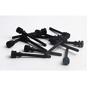 20PCS PC Case Fans Computer Cooling Fan Mount Screws, CPU Fan Mounting Pin Rivet Black Soft Rubber Reducing Noise Anti-Vibration Screws 40mm / 1.57in