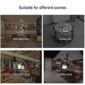 HASMI Conference Table with Chairs Set, Office Reception Table and Chairs, Modern Conference Room Table with Chair, for Home Living Room Balcony Cafe Office