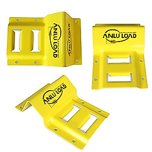 ANLU LOAD Wheel Chock Tie Down Kit,Wheel Tie Down Straps,E Track Tie Down System for ATV,Utv,Construction Equipment&Small Tractors.