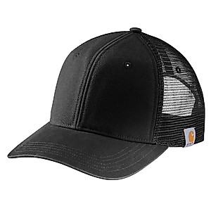 Carhartt Men's Canvas Mesh Back Cap,Black,One Size