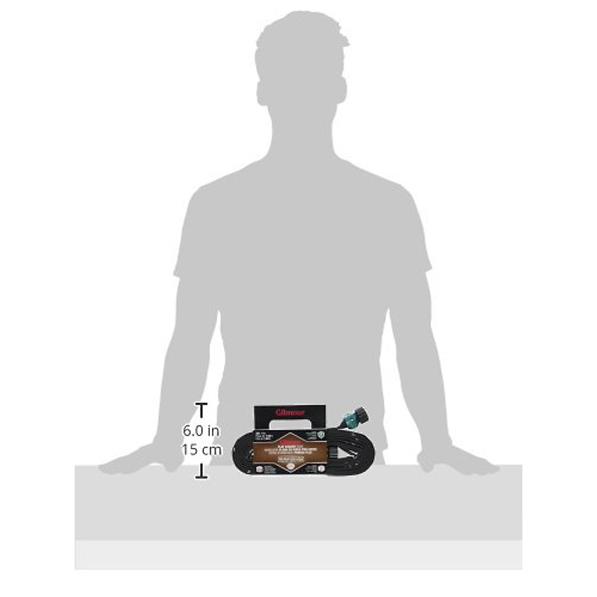 Gilmour Flat Weeper Soaker Hose, 25 Feet, Black (870251-1001)