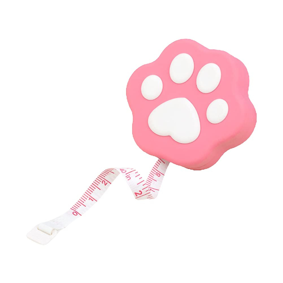 DOITOOL1pc Cartoon Cat Paw Modeling Tape Measure Portable Small Tape Measure Tool Practical Tools