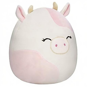 Squishmallow Official Kellytoy Plush Collectible Farm Squad Squishy Soft Animals (Caedyn Cow (Sleepy), 10 Inch)