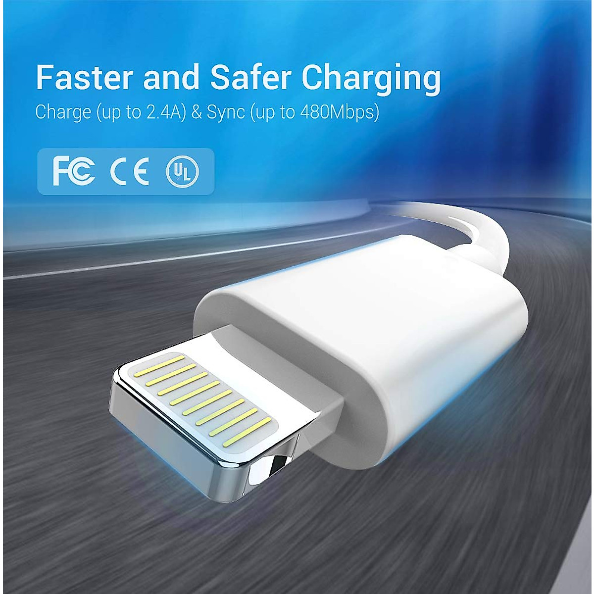 Marchpower iPhone Charger Cable MFi Certified Lightning Cable - 3Pack 3FT Fast Charging USB Cable Compatible iPhone Xs MAX XR X 8 8 Plus 7 7 Plus 6s 6s Plus 6 6 Plus and More